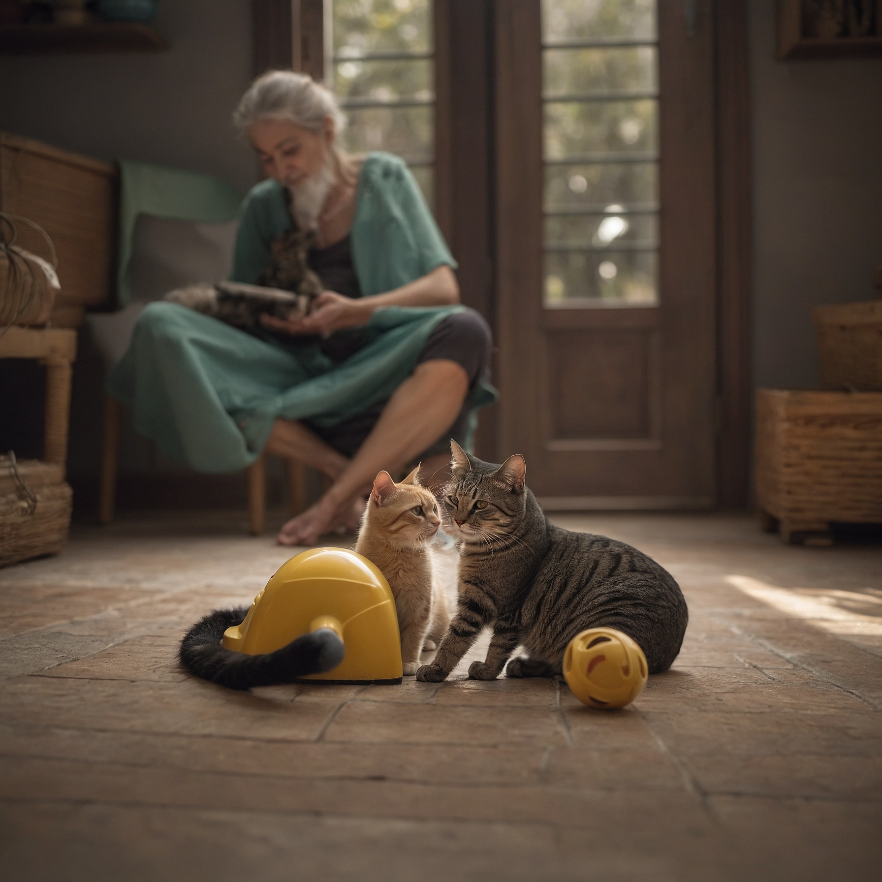 Gato y humano reforzando vínculos